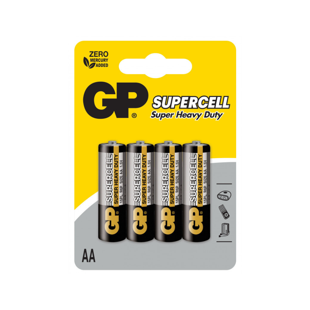 GP SuperCell AA Battery 4 Pcs